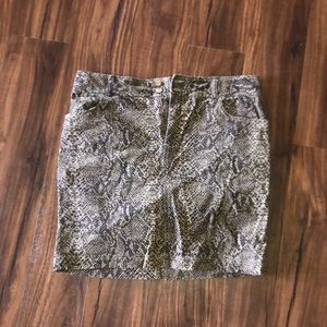 Chaps | Skirts | Snake Mini Skirt | Poshmark
